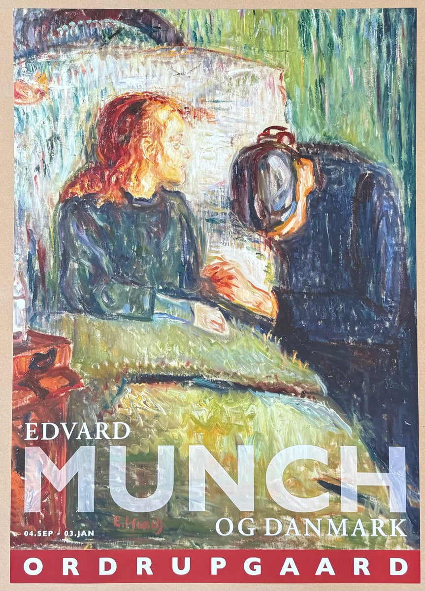 Edvard Munch exhibition poster - The Sick Child - Ordrupgaard - museum ...