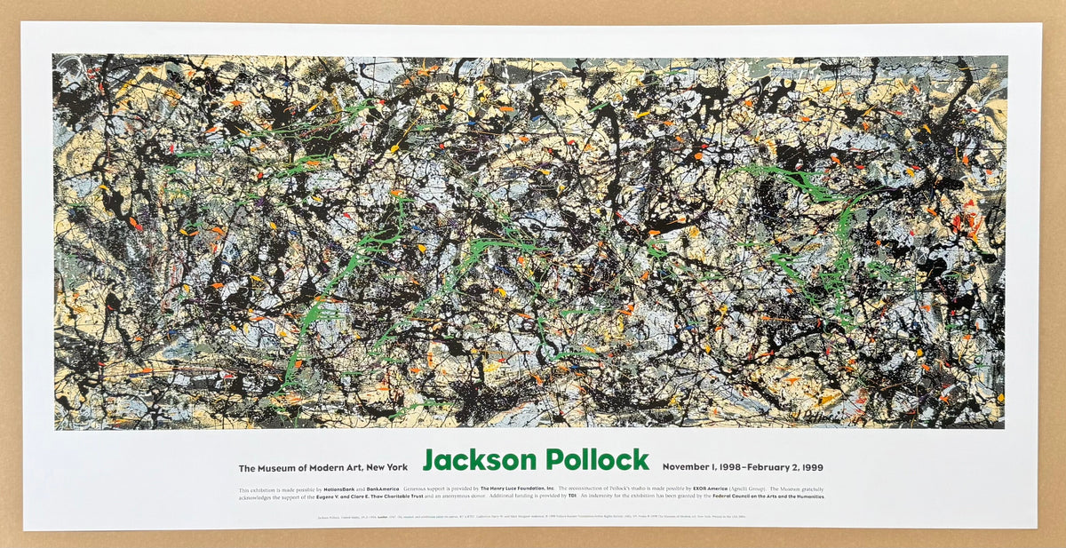 Jackson Pollock exhibition poster - Lucifer - The Museum of Modern Art ...